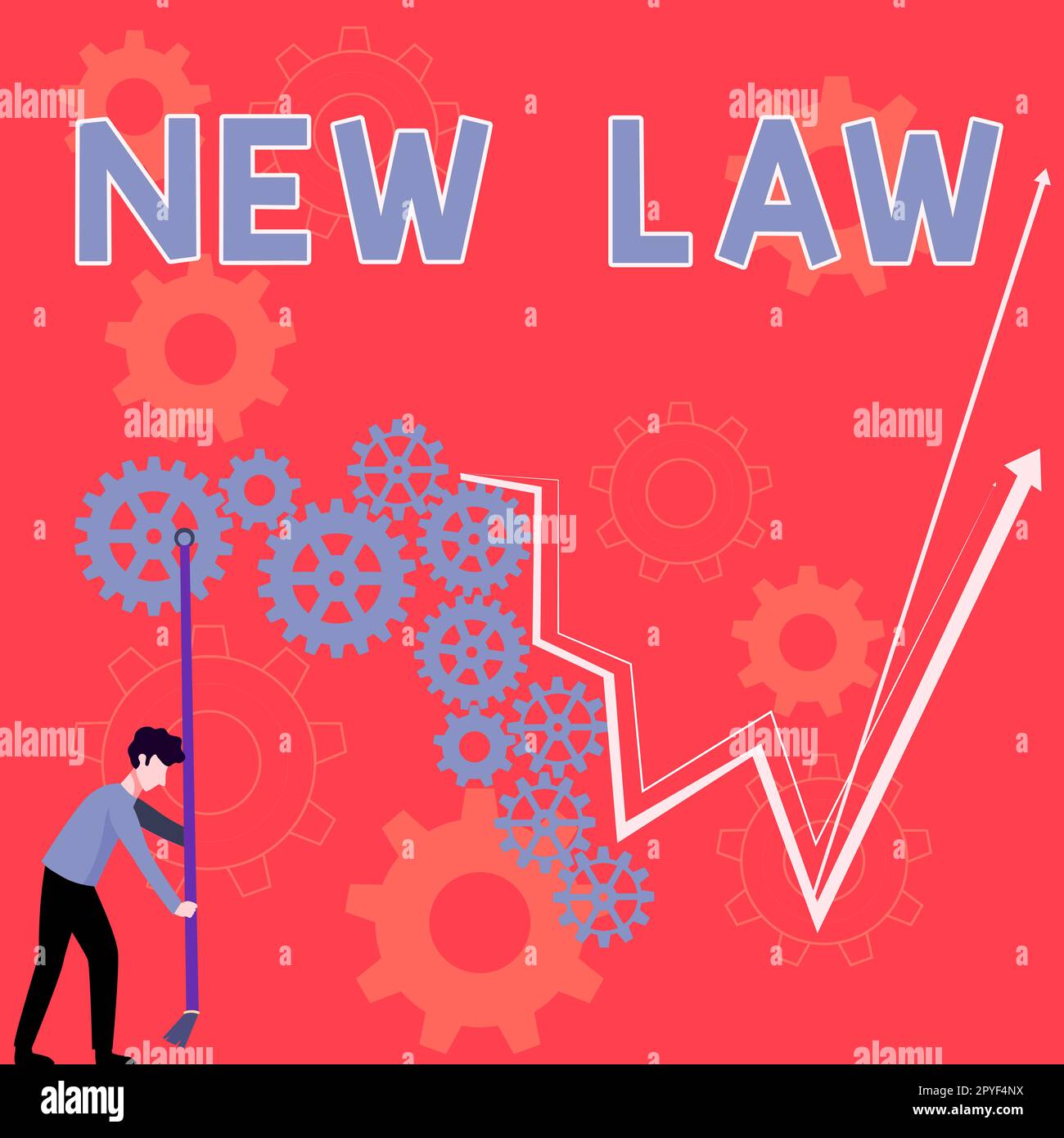 Conceptual caption New Law. Word Written on system of rules that ...