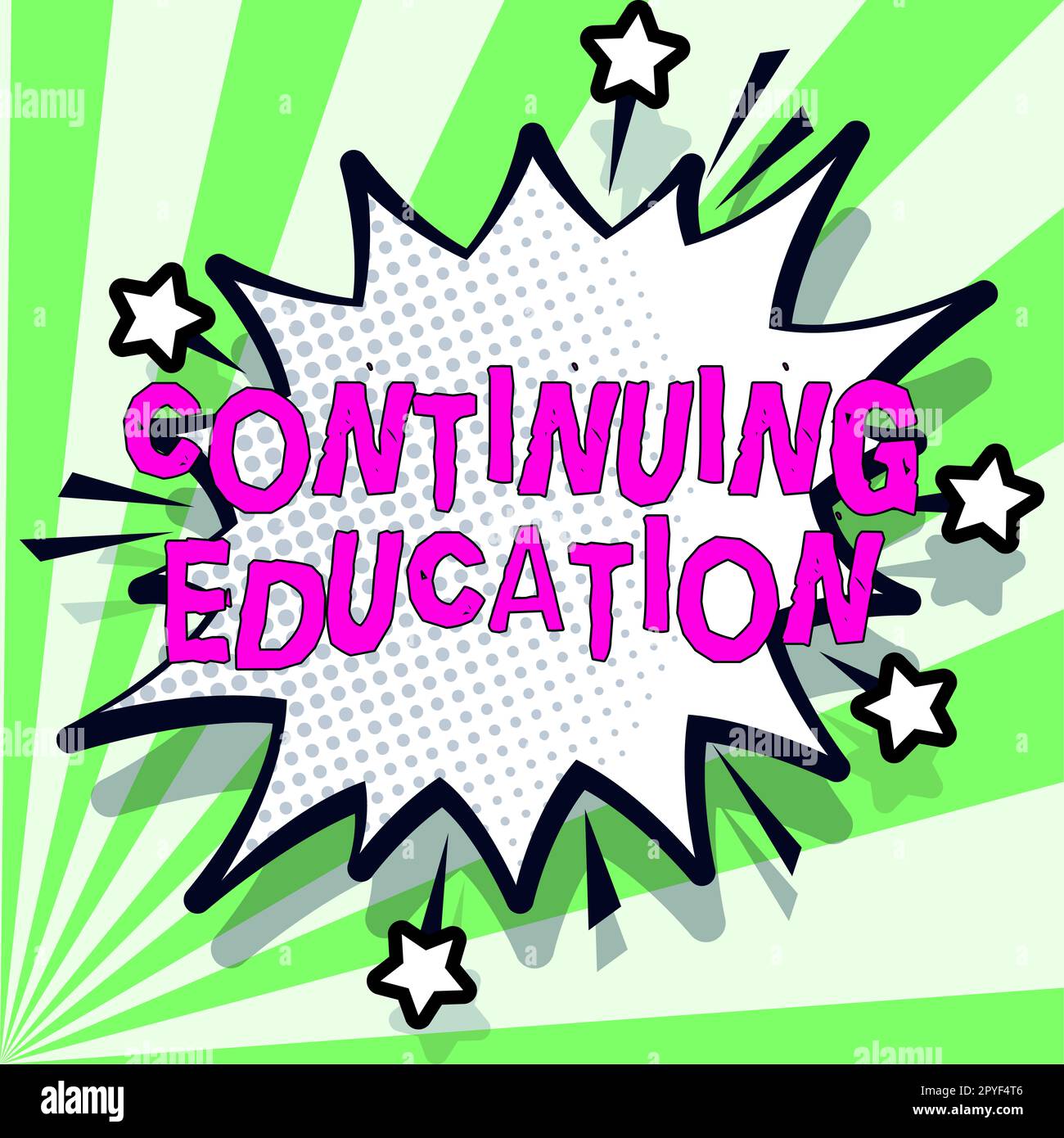 Sign displaying Continuing Education. Business showcase Continued ...