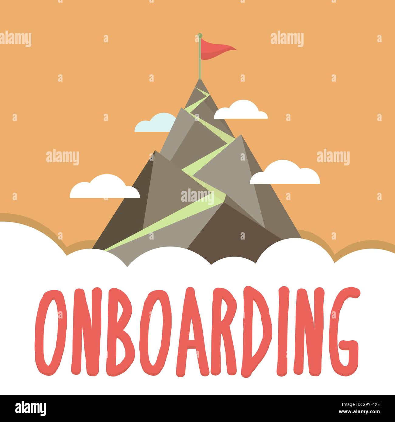 Text showing inspiration Onboarding. Concept meaning Action Process of ...