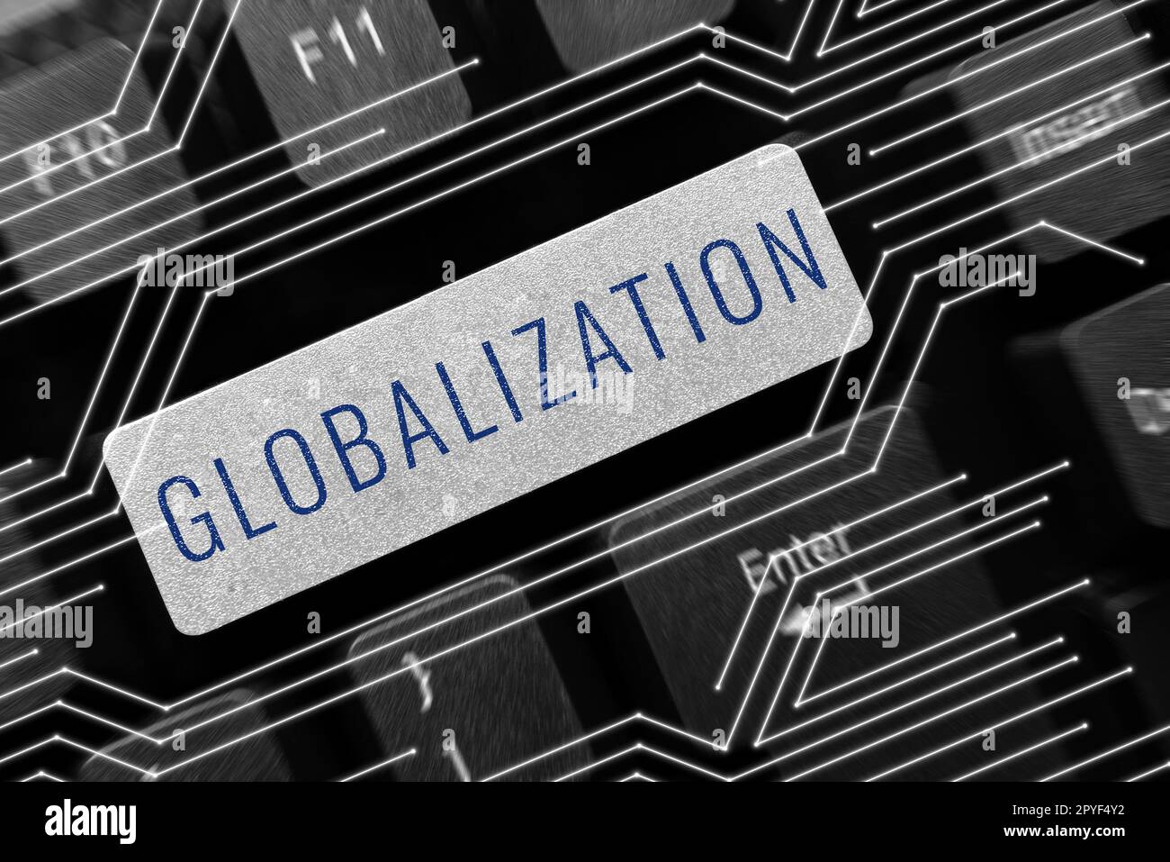 Text showing inspiration Globalization. Conceptual photo development of ...