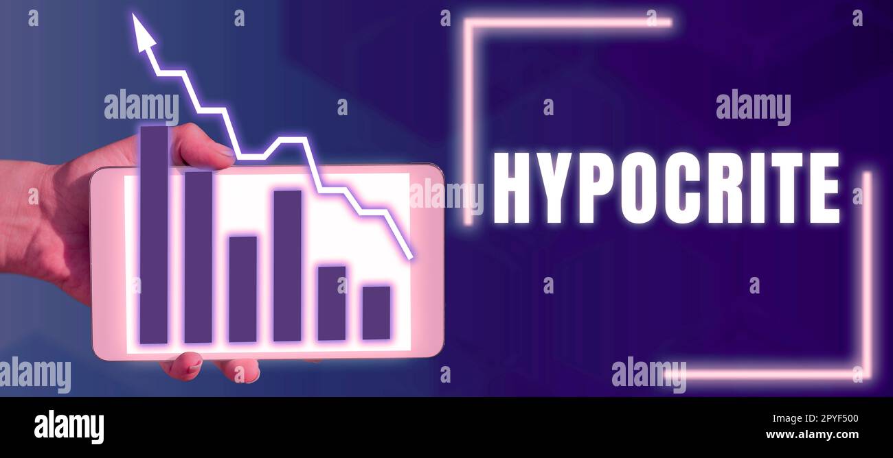 Conceptual caption Hypocrite. Word Written on Medical condition in ...