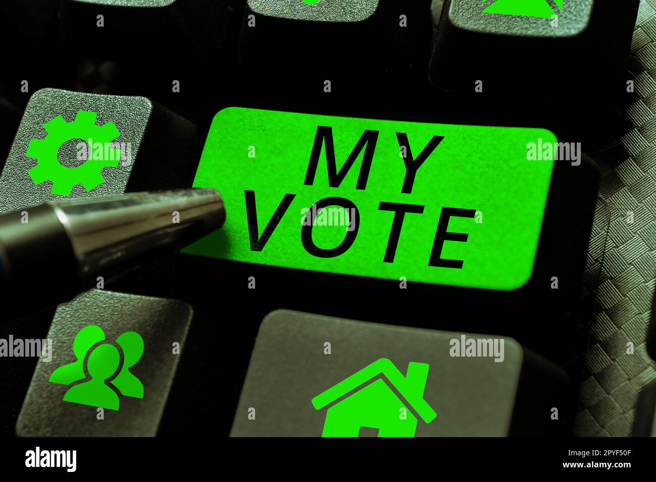 Inspiration showing sign My Vote. Concept meaning the act of showing ...