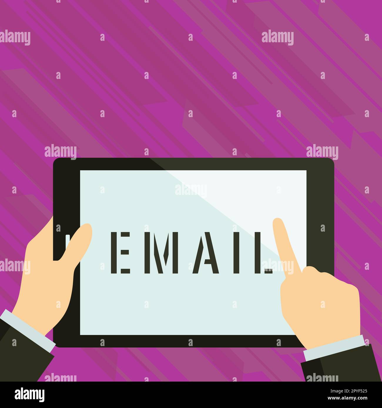 Text caption presenting Email. Conceptual photo Sending a commercial ...