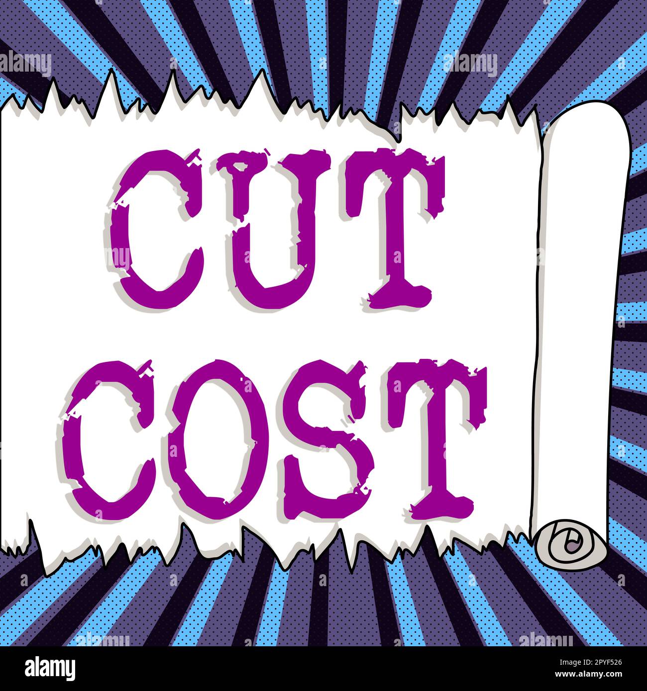 Conceptual caption Cut Cost. Business approach Measures implemented to ...