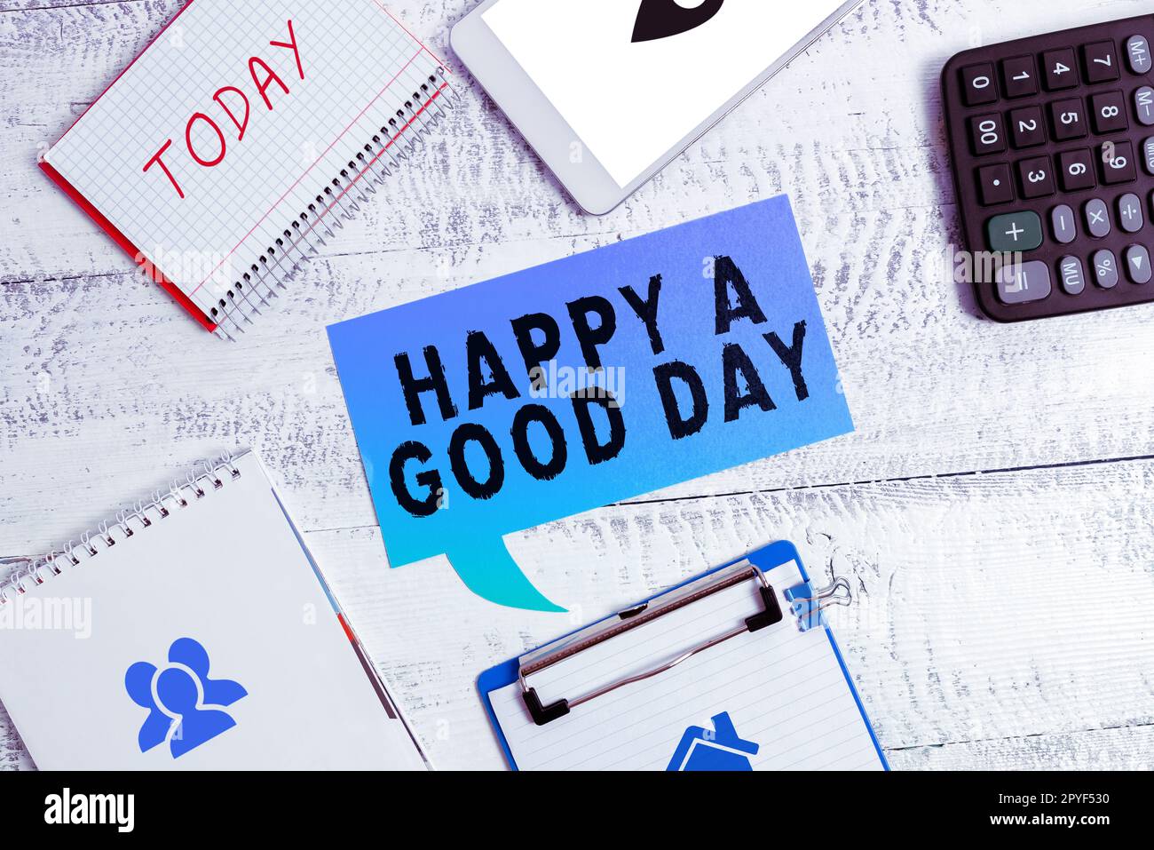 Text sign showing Happy A Good Day. Concept meaning Best wishes for you ...