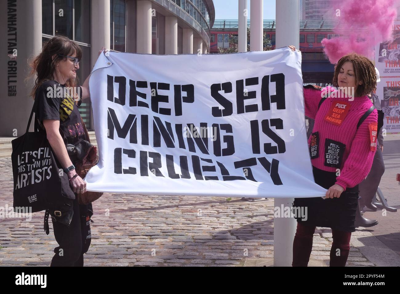 London, UK. 3rd May, 2023. Environmental activist group Ocean ...