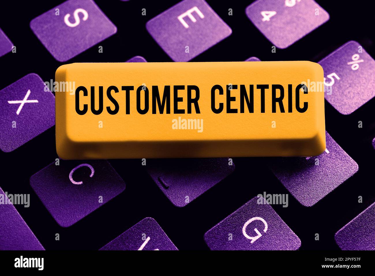 Handwriting Text Customer Centric Word Written On Process Of Looking