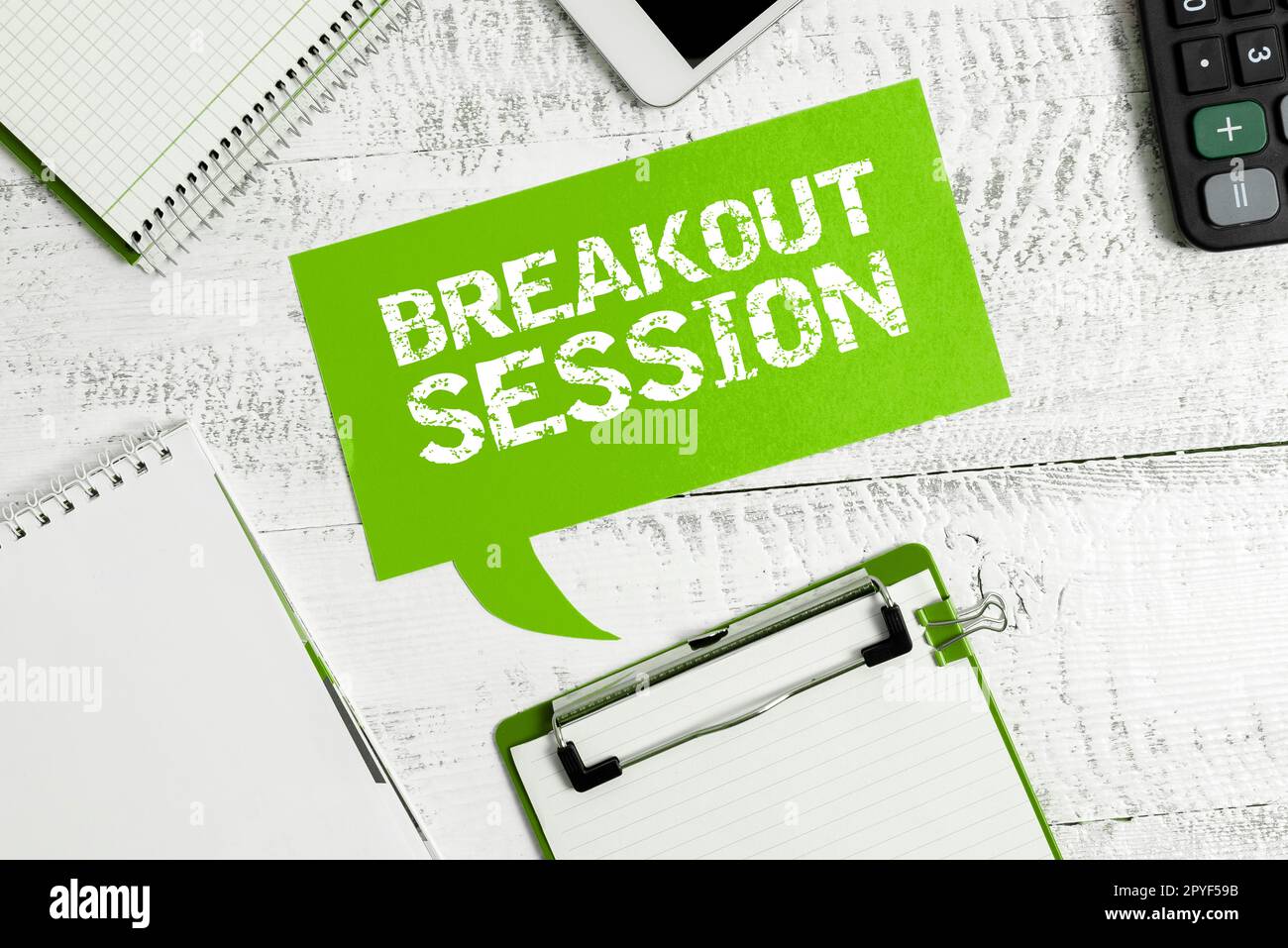 Conceptual caption Breakout Session. Word Written on workshop ...