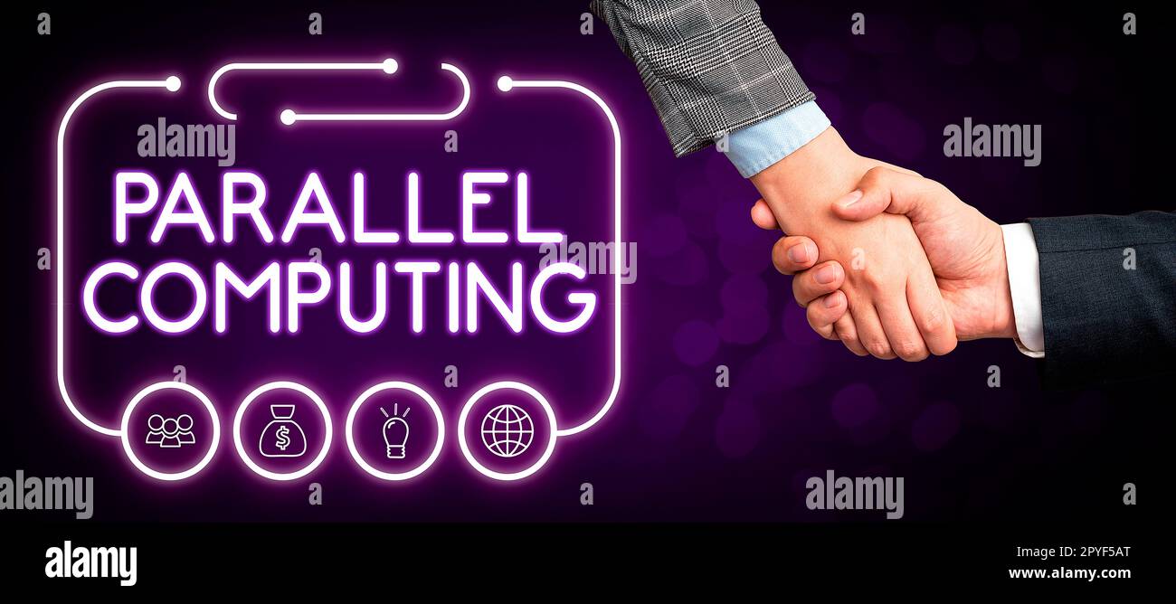 Text Showing Inspiration Parallel Computing Word For Simultaneous