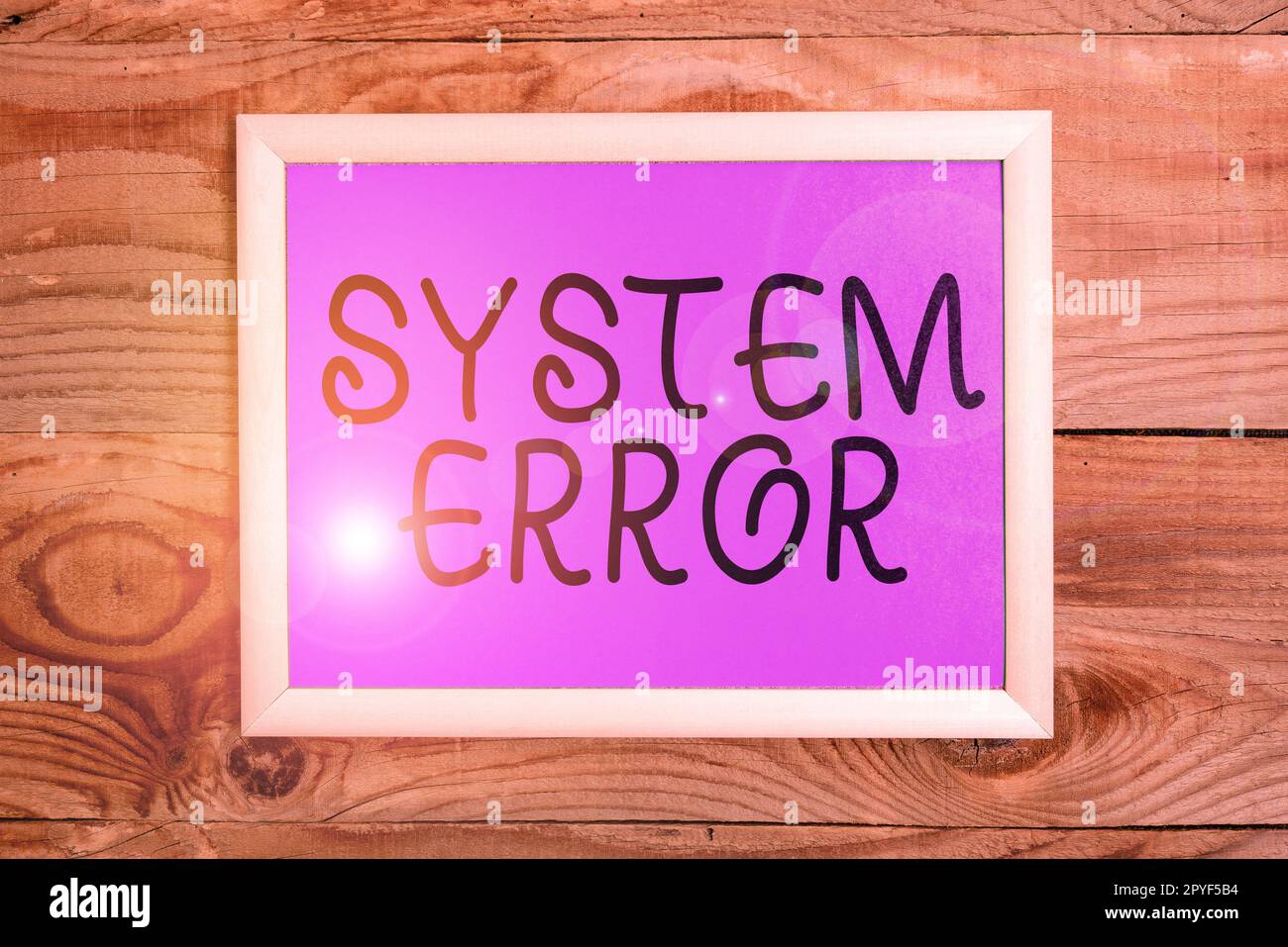 Handwriting text System Error. Word for Technological failure Software ...