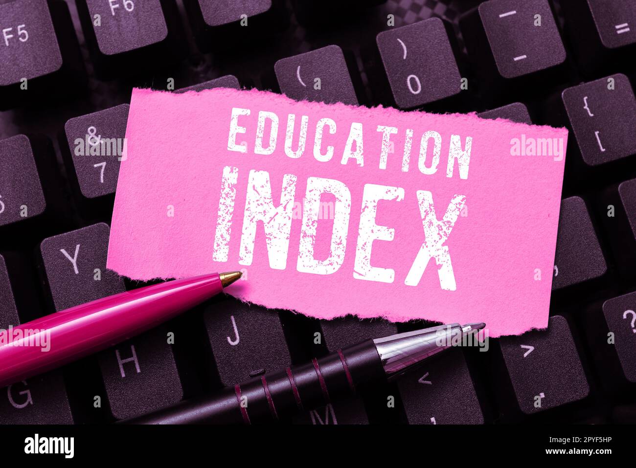 Sign displaying Education Index. Business showcase aiming to meet ...