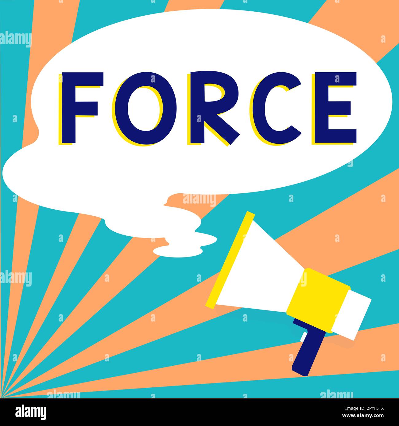 Text sign showing Force. Business overview strength or energy as an ...