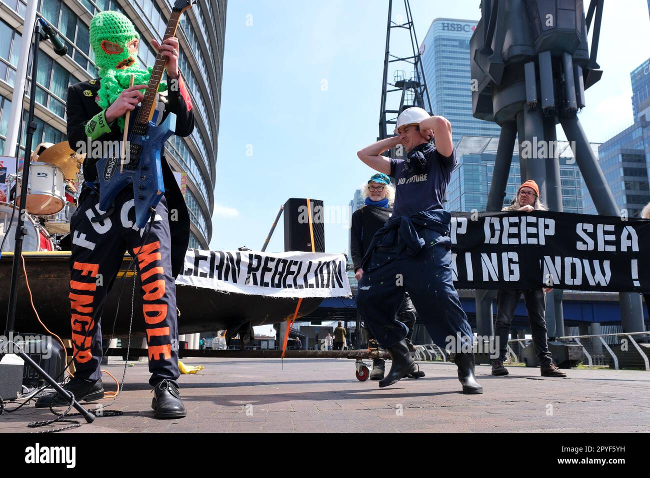 London, UK. 3rd May, 2023. Environmental activist group Ocean ...