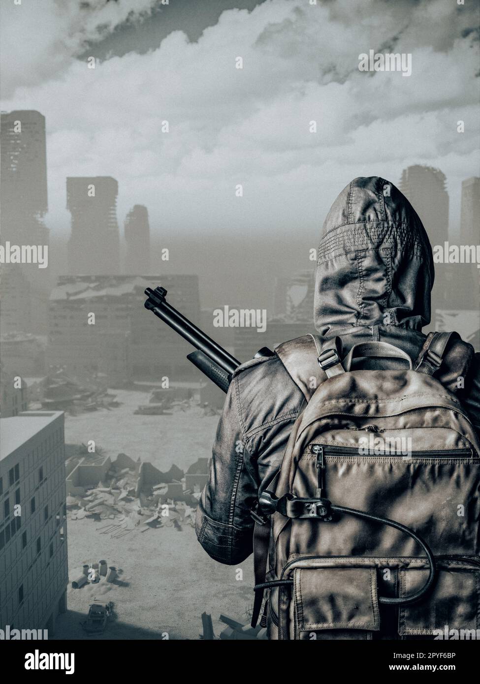 Post apocalyptic city hi-res stock photography and images - Alamy