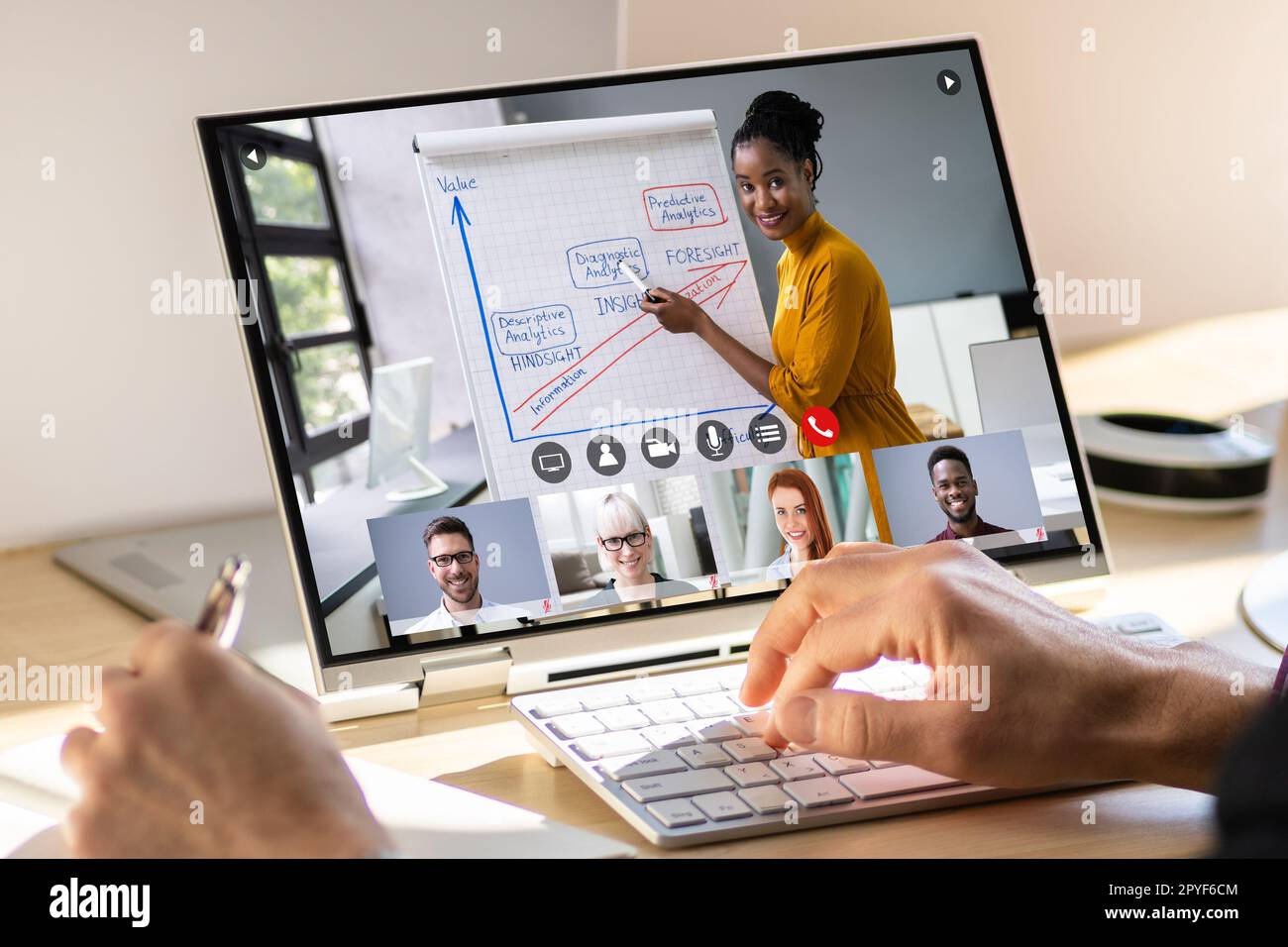 Coaching Lecture And Virtual Remote Training Stock Photo - Alamy