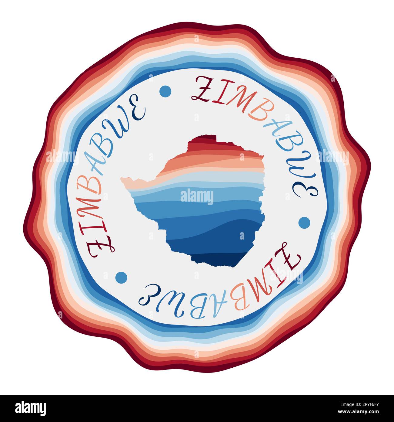 Zimbabwe tourism circle map Stock Vector Images - Alamy