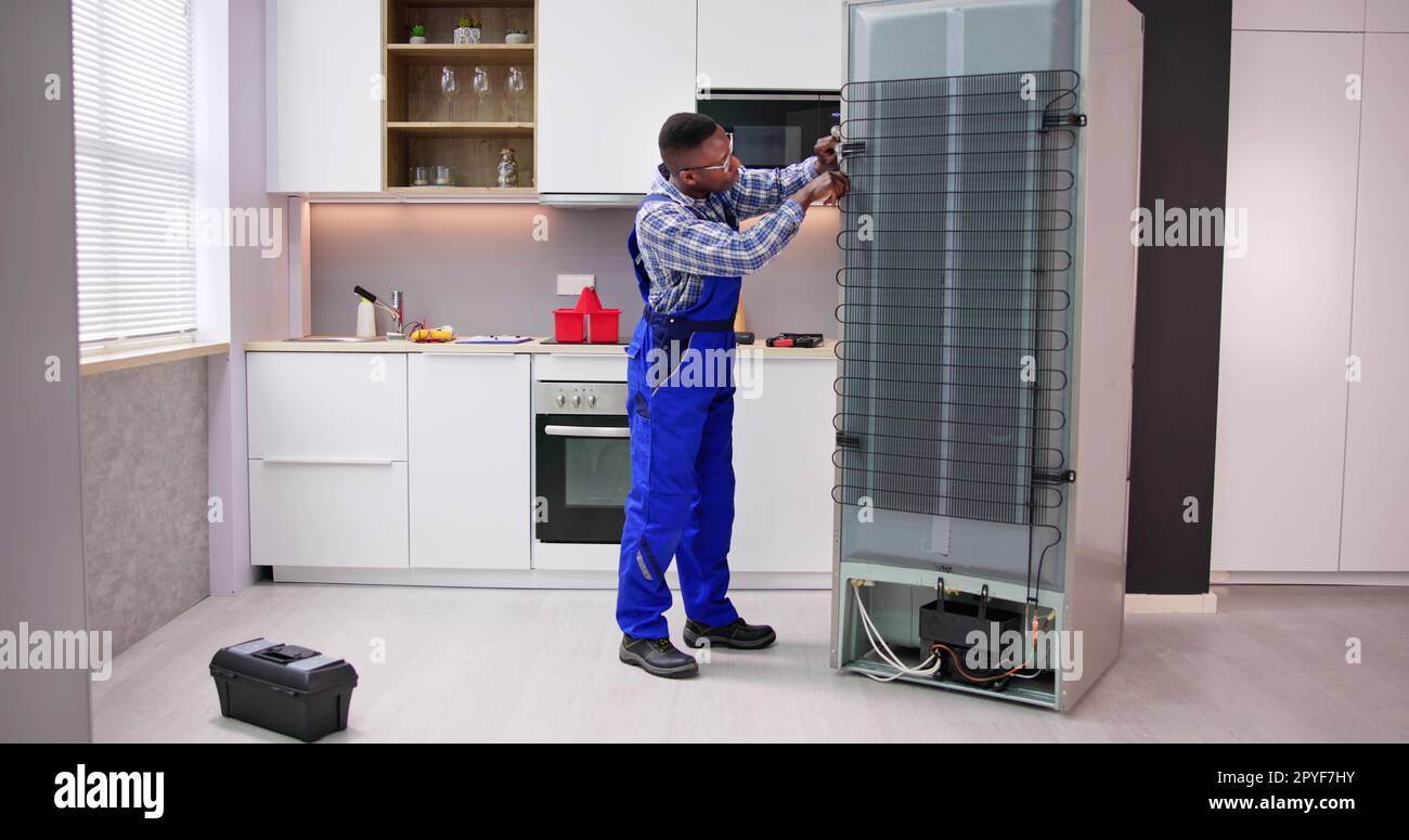 American fridge freezer hi-res stock photography and images - Alamy