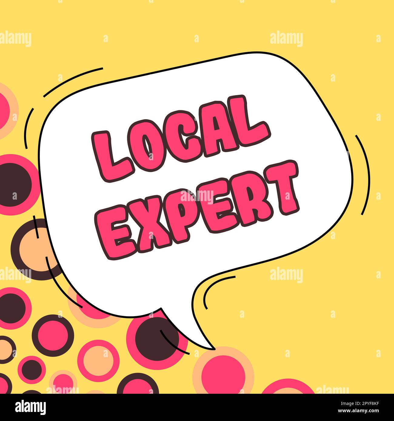 Conceptual caption Local Expert. Business overview offers expertise and ...