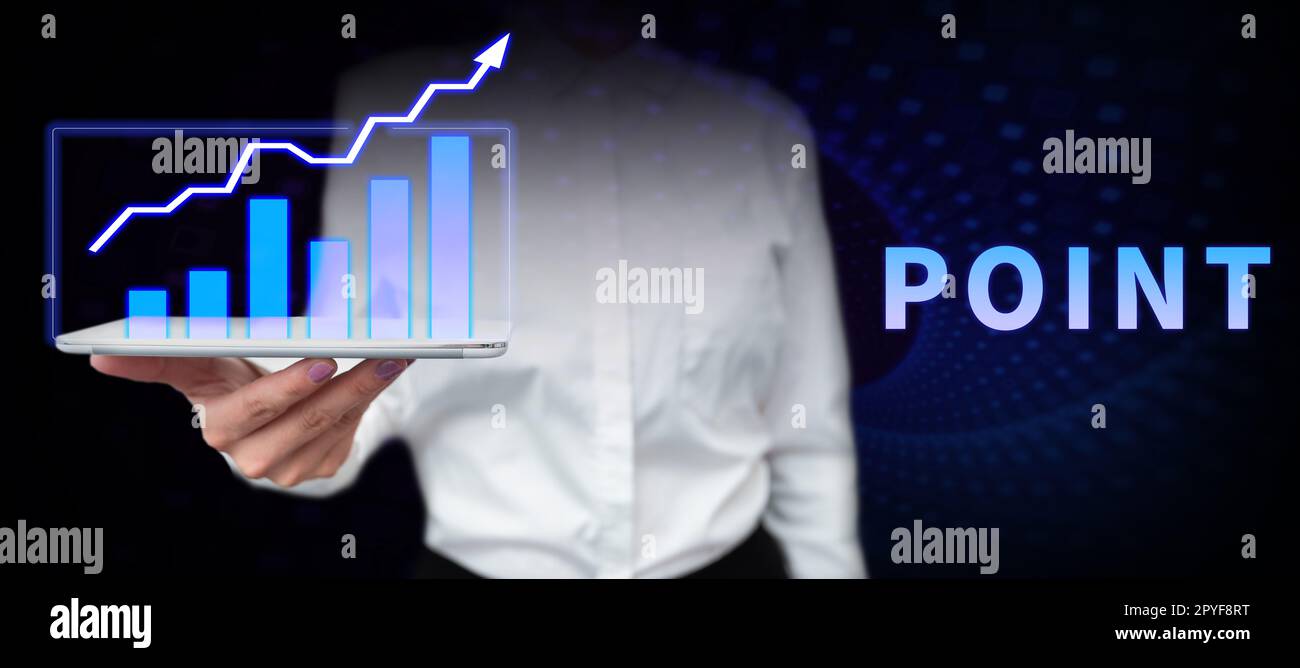 Text caption presenting Point. Business showcase dot or other ...