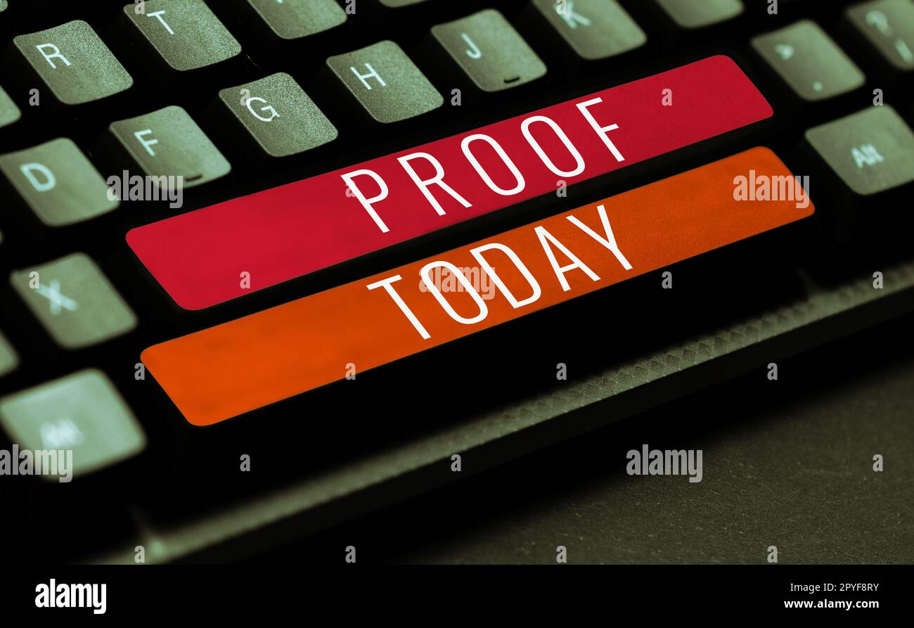 Hand writing sign Proof. Concept meaning evidence or argument ...