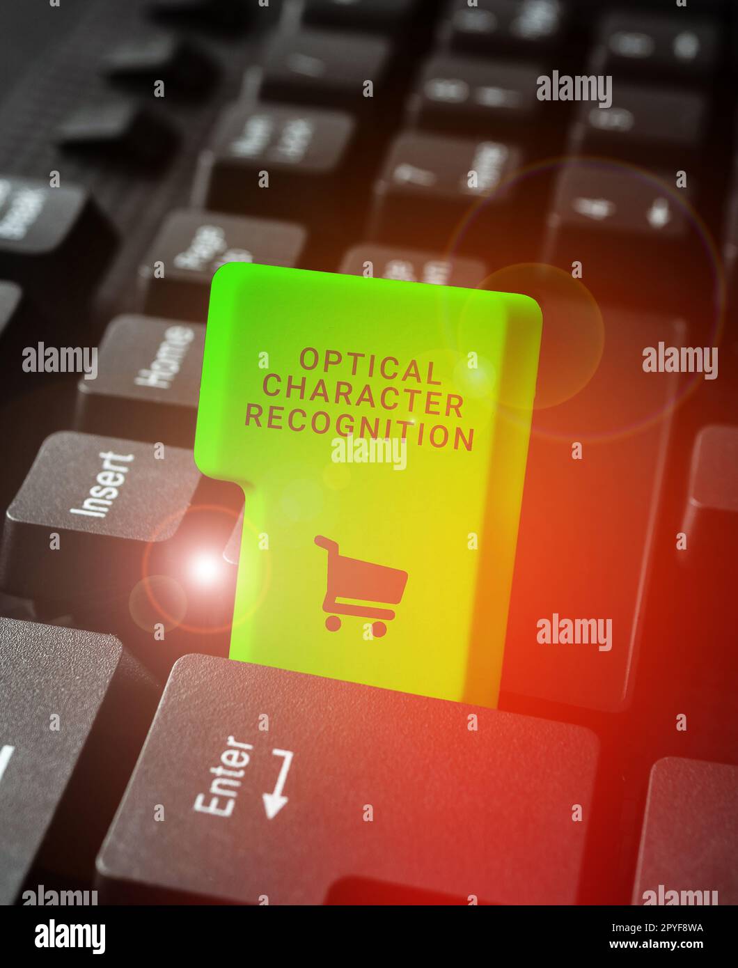 Hand writing sign Optical Character Recognition. Business approach the ...