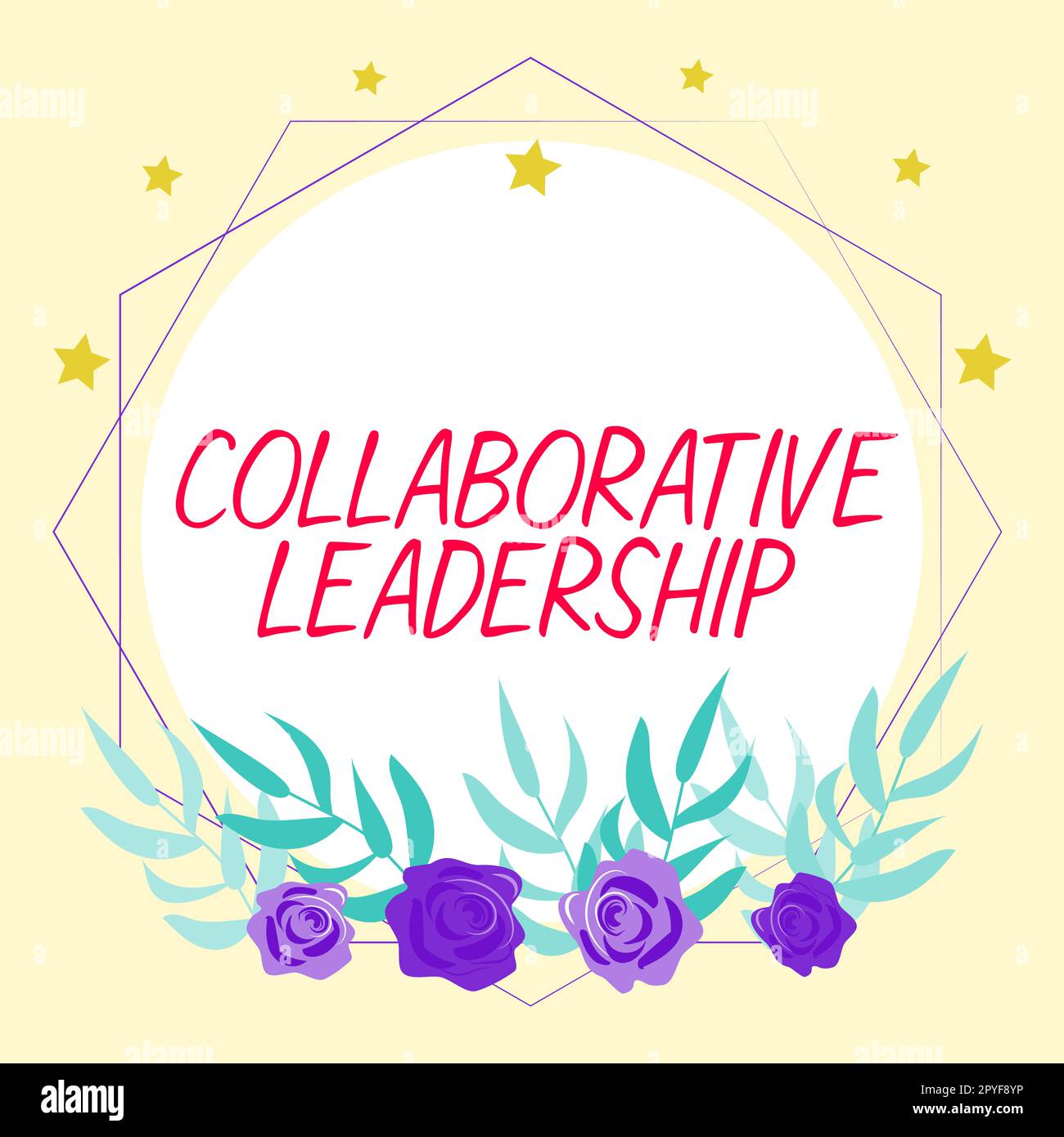 Sign displaying Collaborative Leadership. Internet Concept people and ...