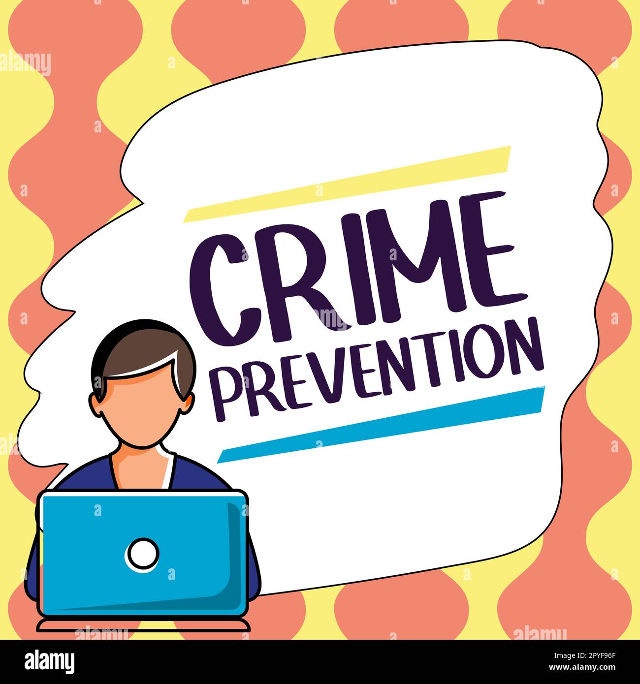 Handwriting text Crime Prevention. Conceptual photo Federal Offense ...