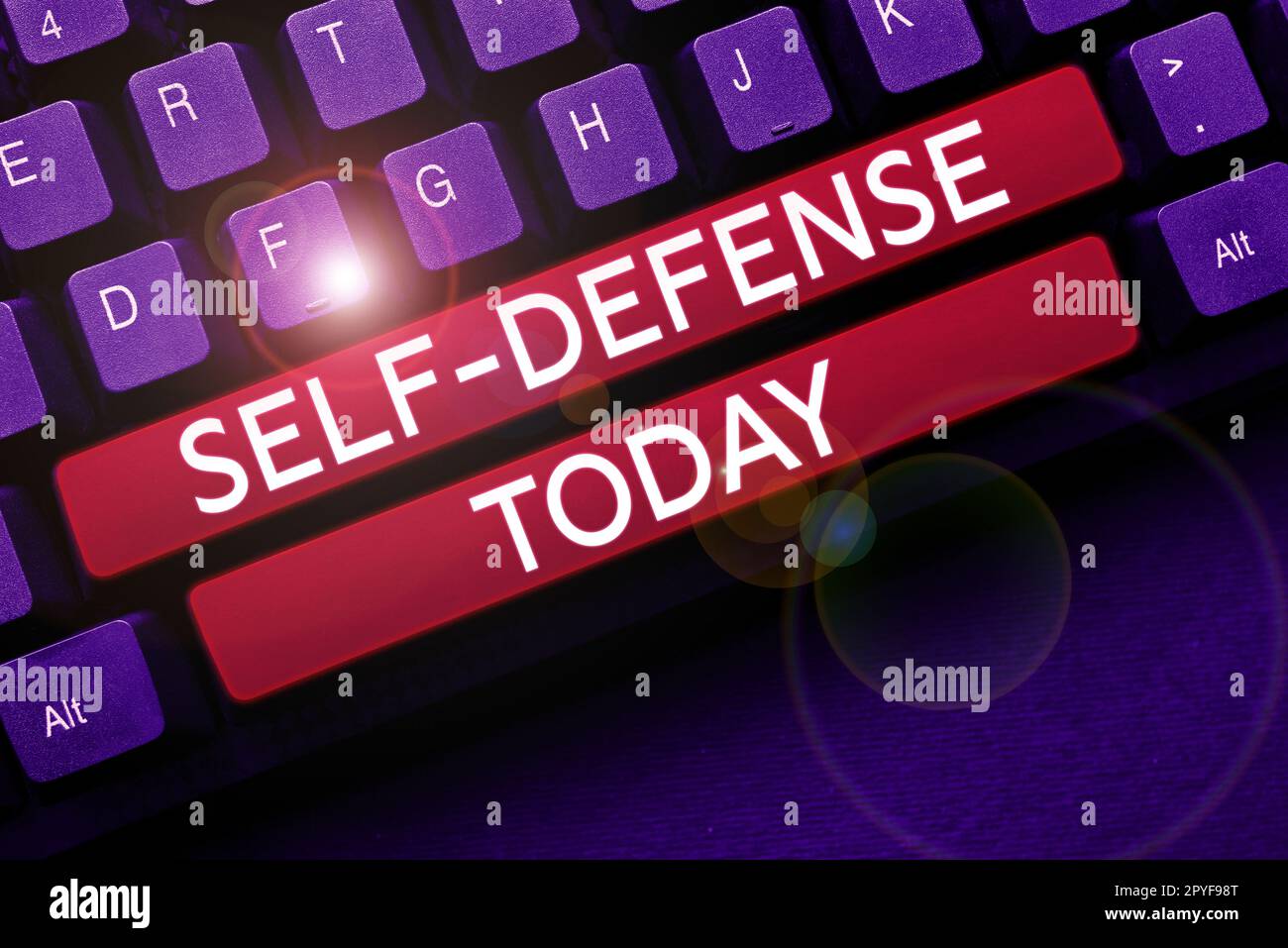 Sign displaying Self Defense. Business idea the act of defending one's ...