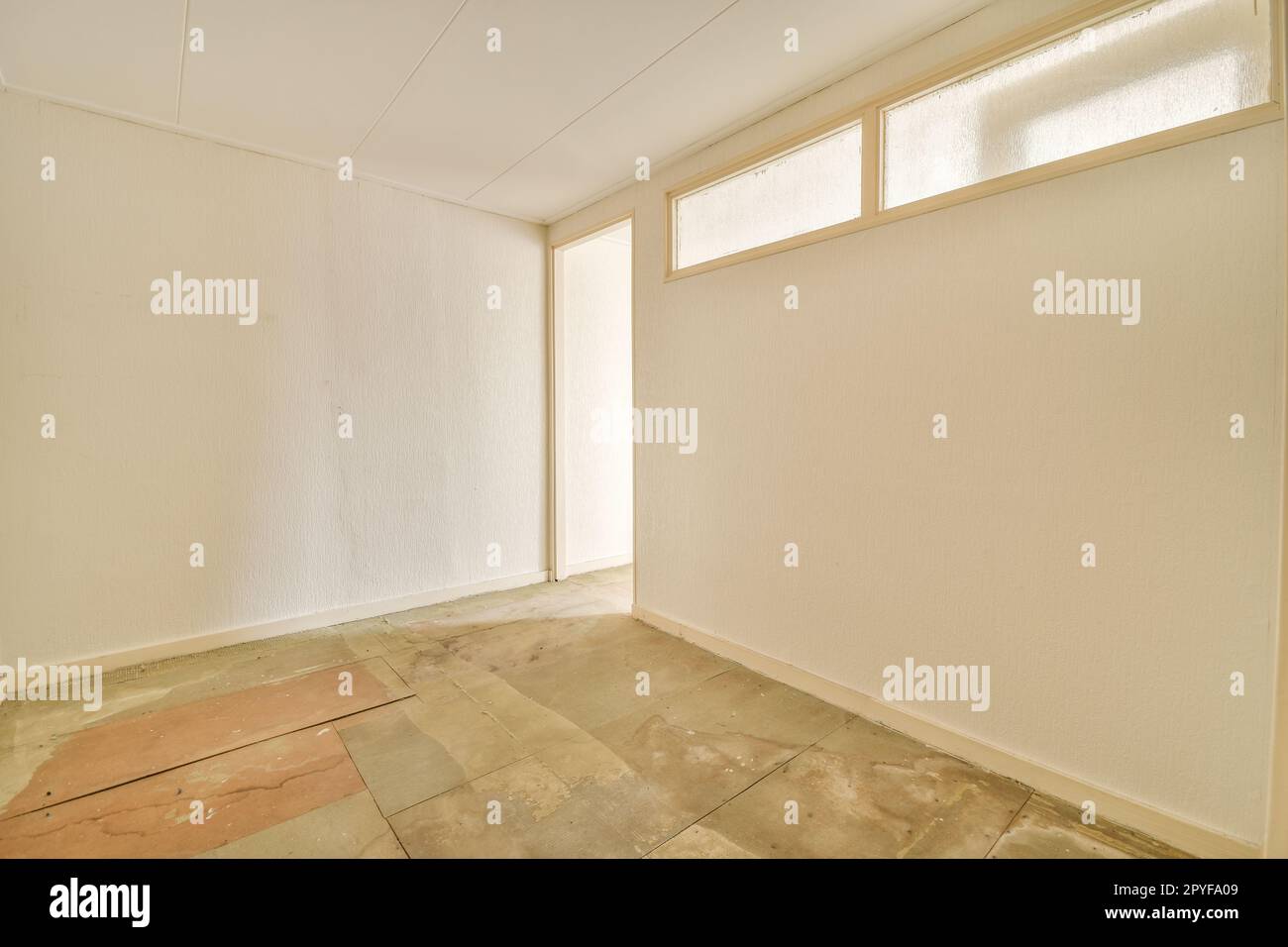 an empty room with white walls and no one wall to be used for painting ...