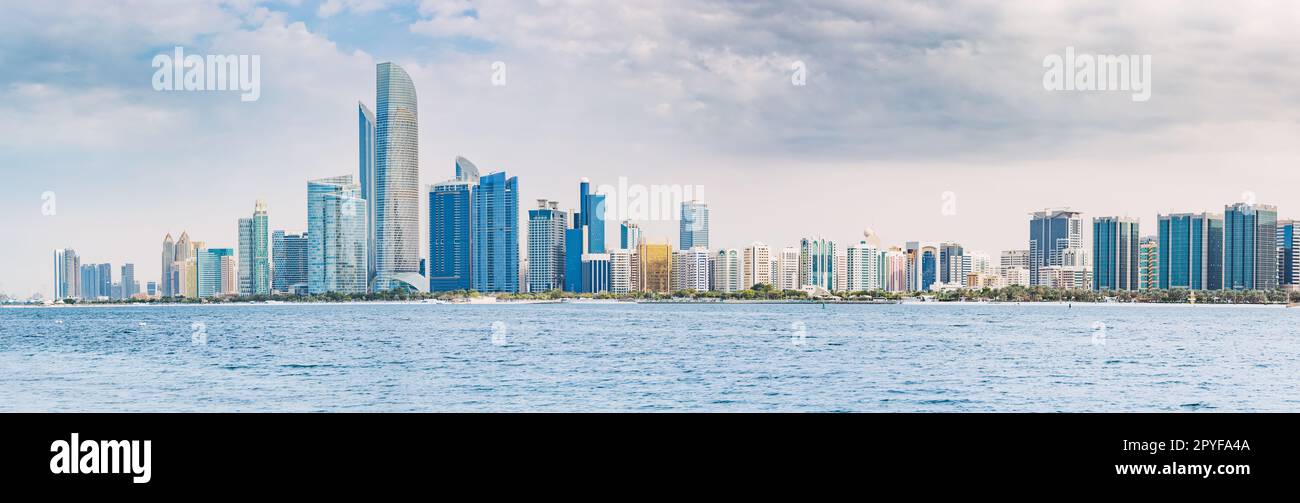 The panoramic view of Abu Dhabi's skyscrapers is a testament to the ...