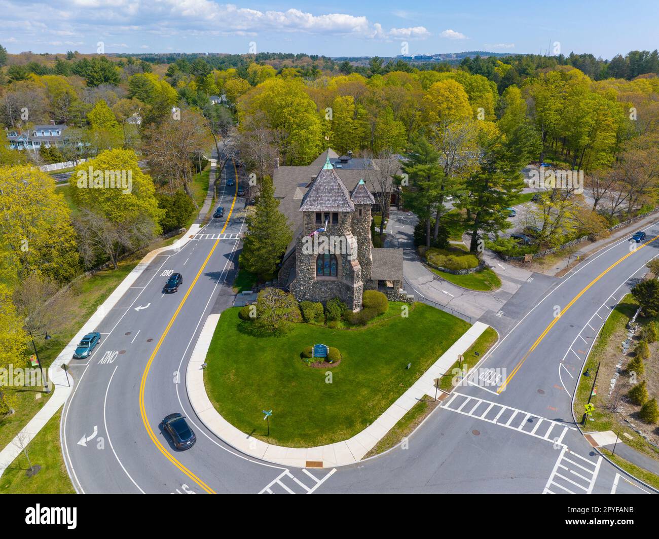 Trinity church boston aerial hi-res stock photography and images - Alamy