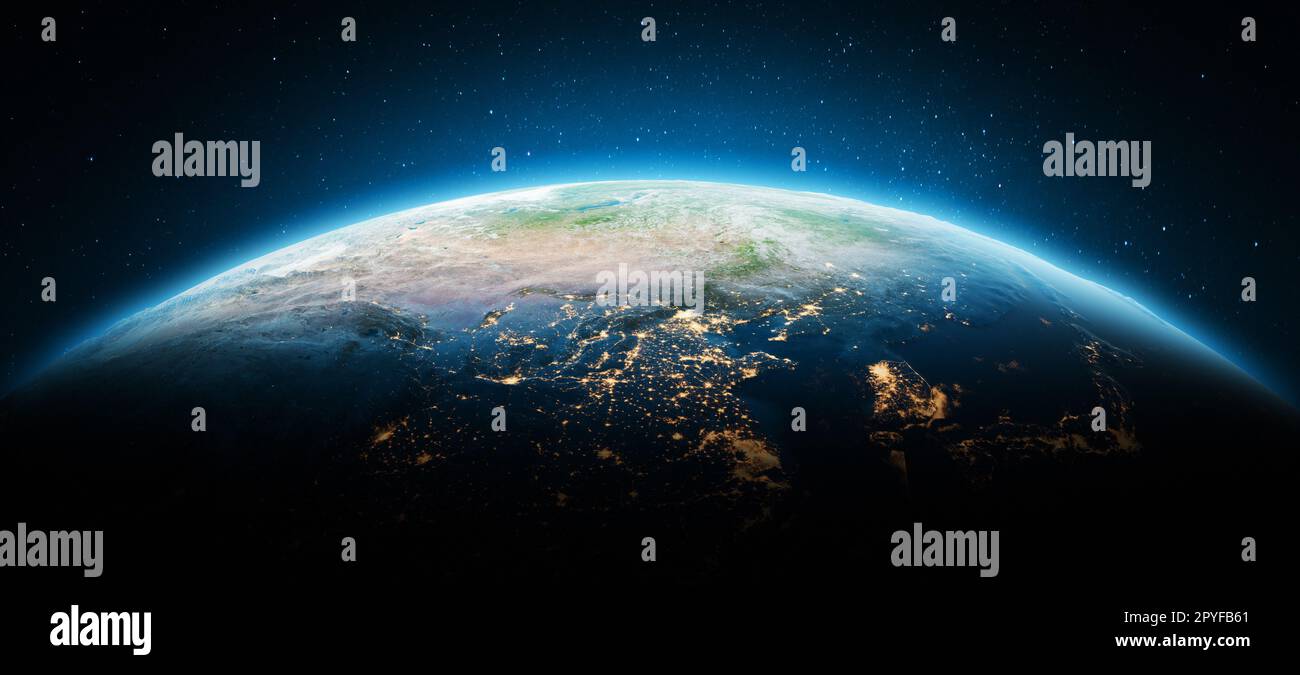 Asia travel map. Elements of this image furnished by NASA. 3d rendering ...