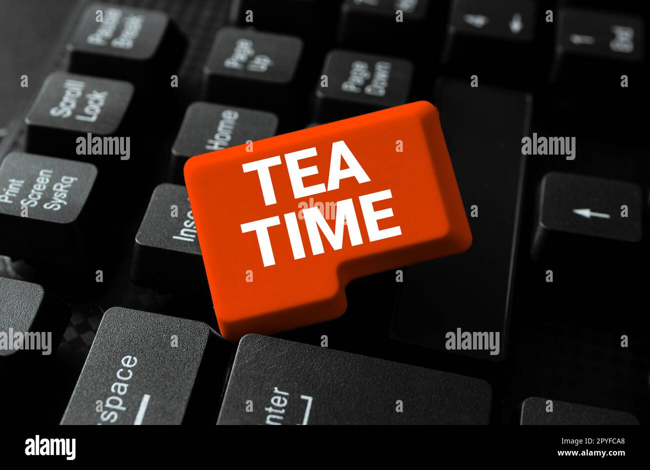 Inspiration showing sign Tea Time. Word Written on the time in the ...