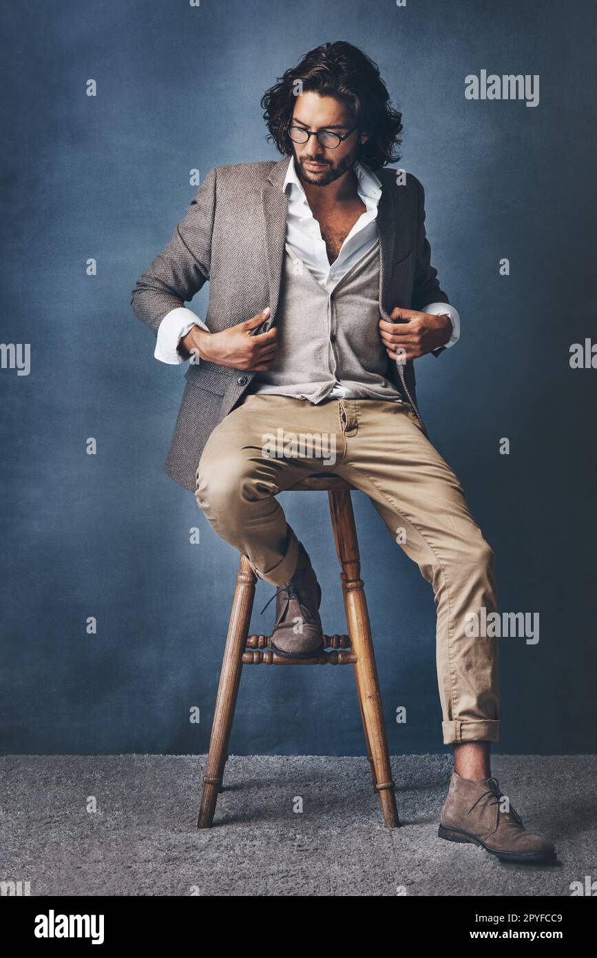 Male Sitting Poses On Chair