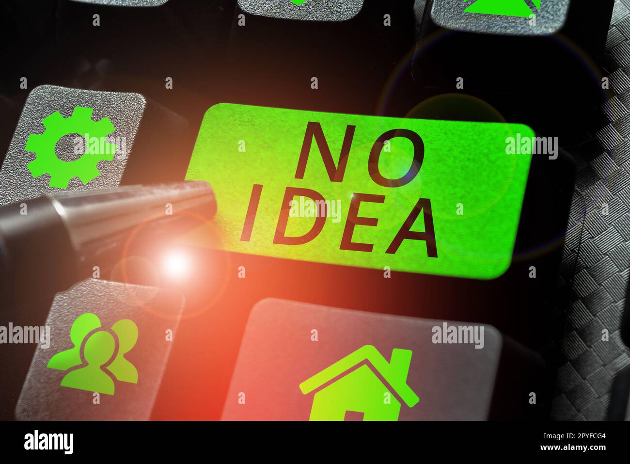 Writing displaying text No Idea. Internet Concept Indicates that the ...