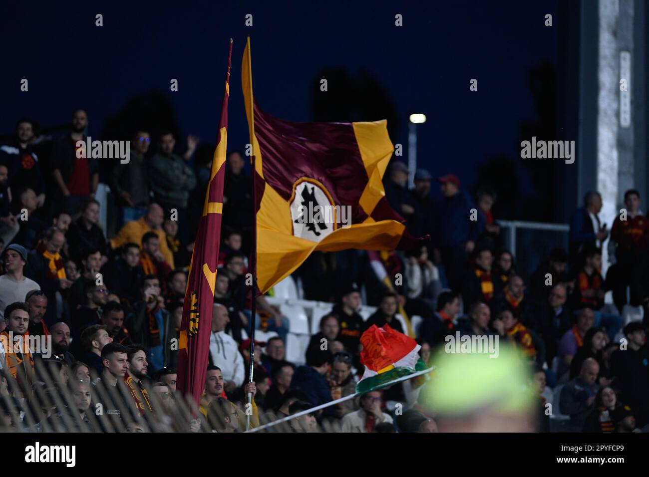 Monza, Italy, 03/05/2023, AS Roma supporters during the Italian Serie A ...