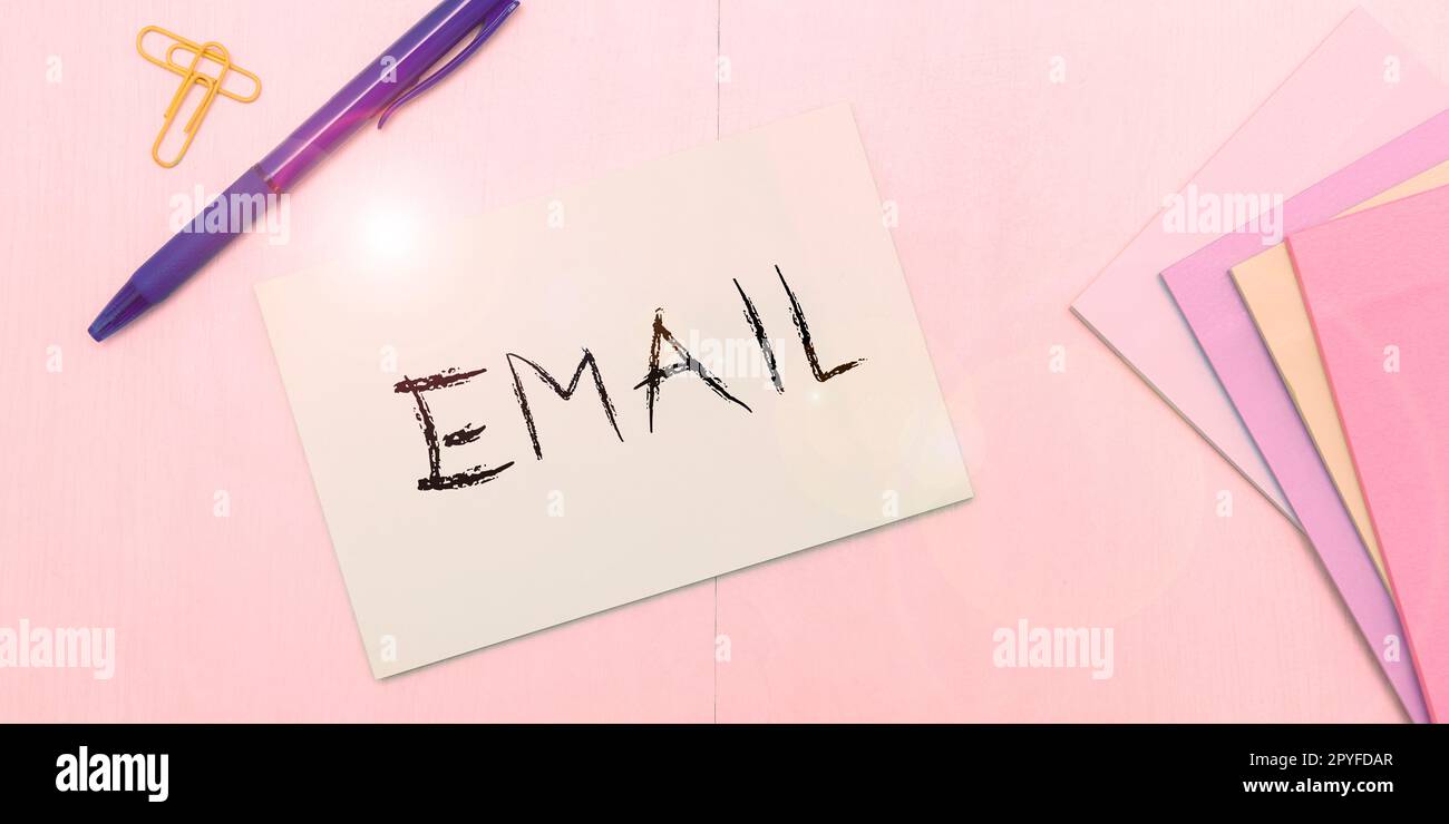 Inspiration showing sign Email. Conceptual photo Sending a commercial ...