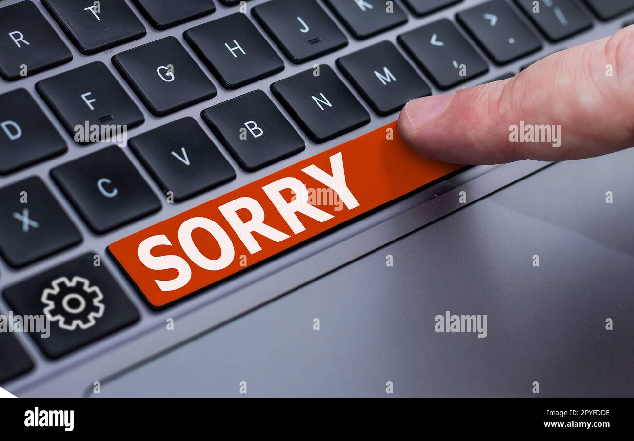 Im so sorry hi-res stock photography and images - Alamy