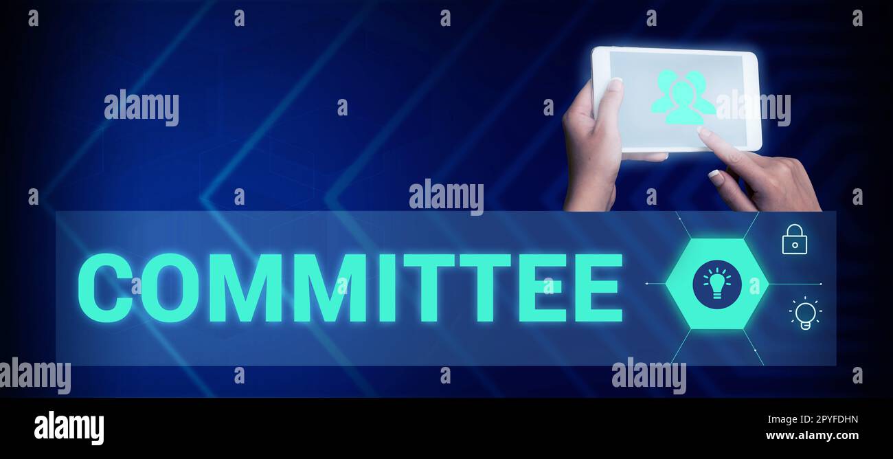 Text showing inspiration Committee. Internet Concept Group of people ...