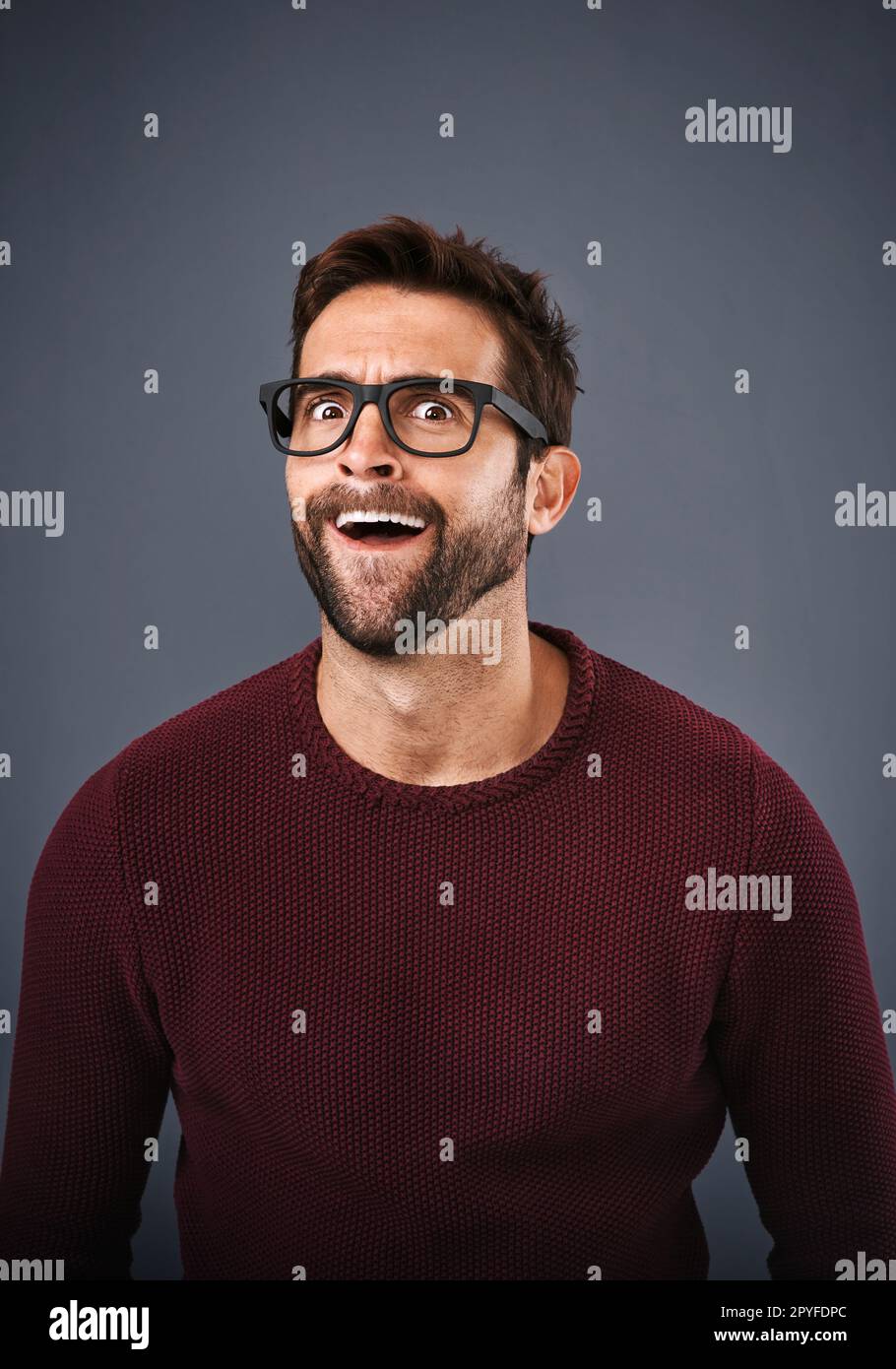 Man pulling funny faces hi-res stock photography and images - Alamy