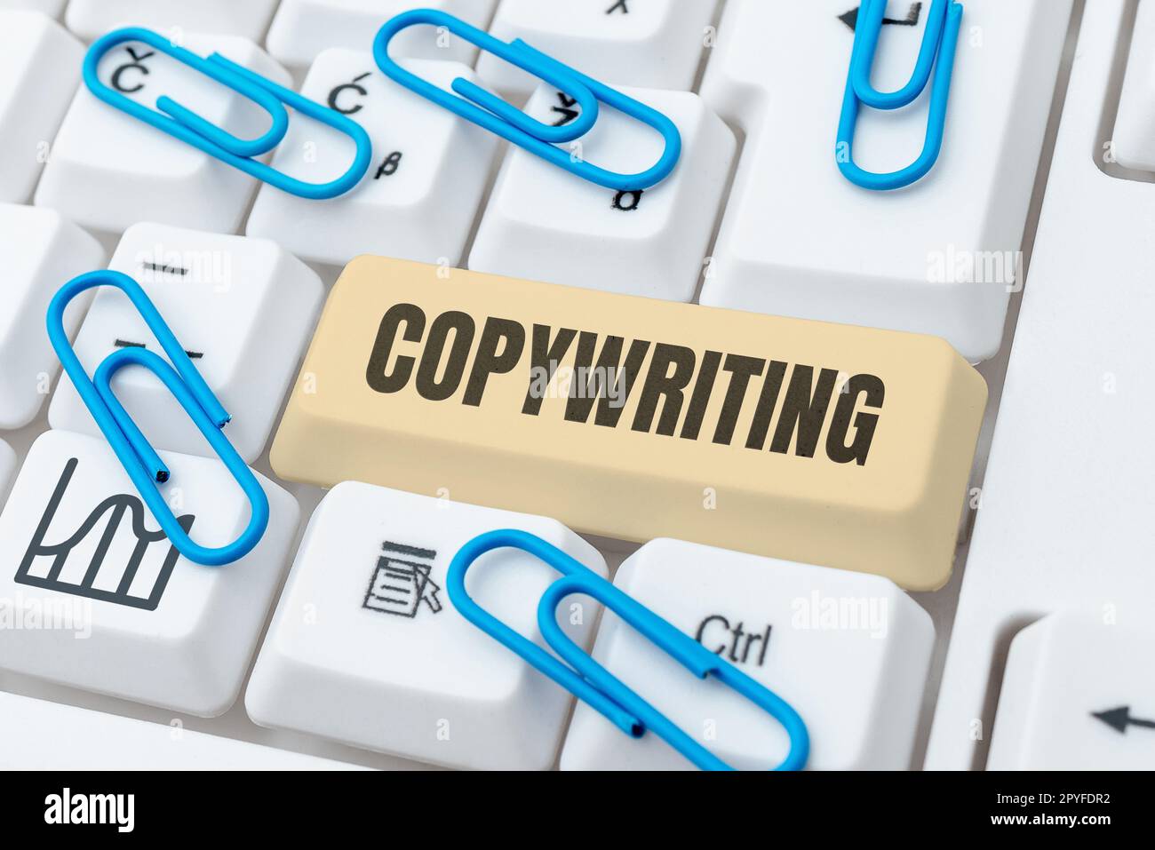 Writing displaying text Copywriting. Business concept writing the text ...