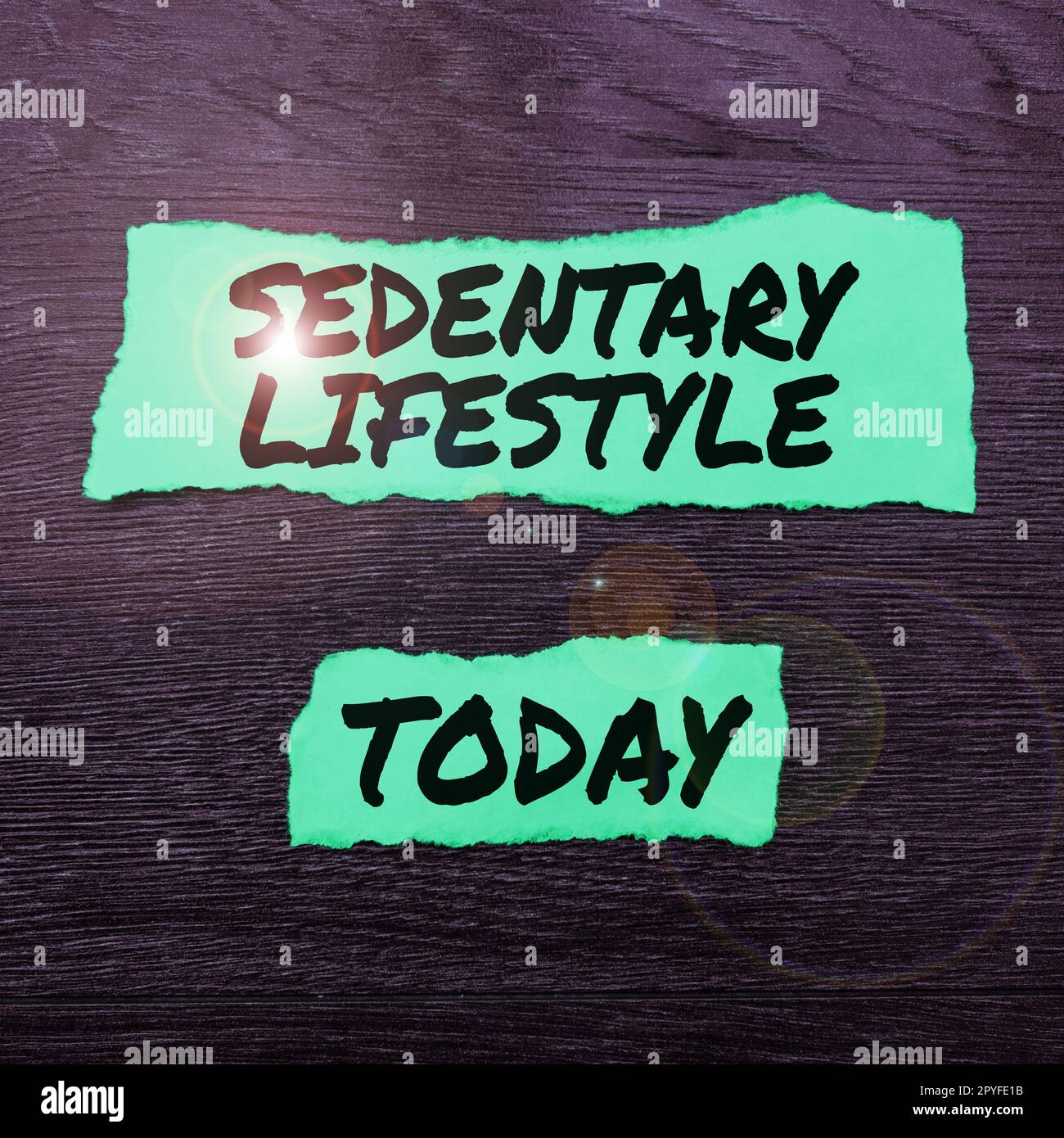 Text caption presenting Sedentary Lifestyle. Internet Concept ways and ...