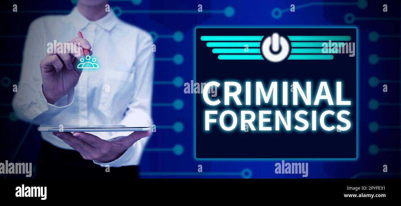 Inspiration showing sign Criminal Forensics. Business showcase Federal ...