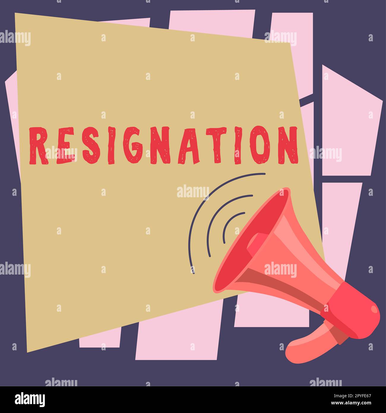 Conceptual display Resignation. Word for act of giving up working ...