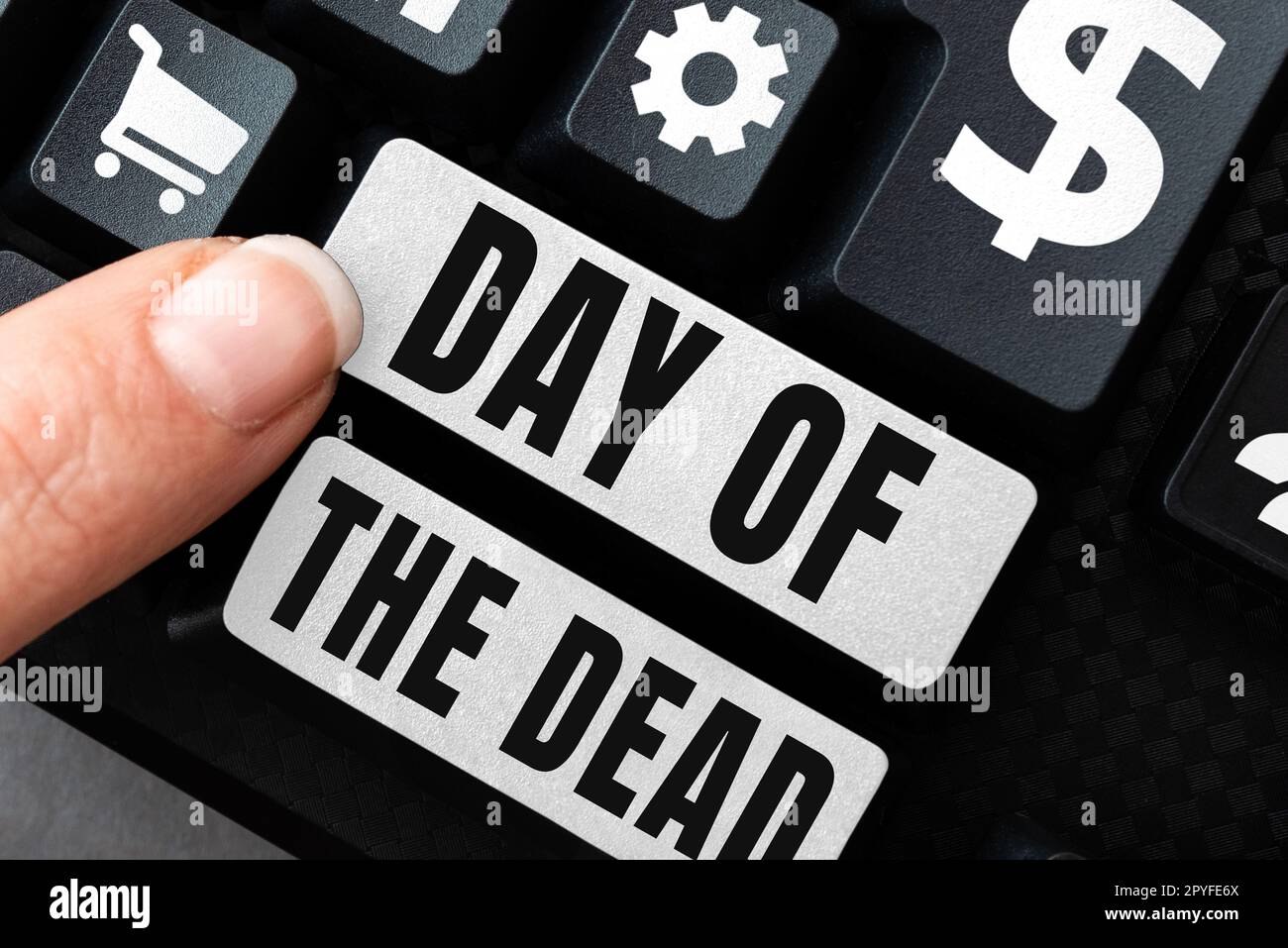 Sign displaying Day Of The Dead. Business approach mexican celebration ...