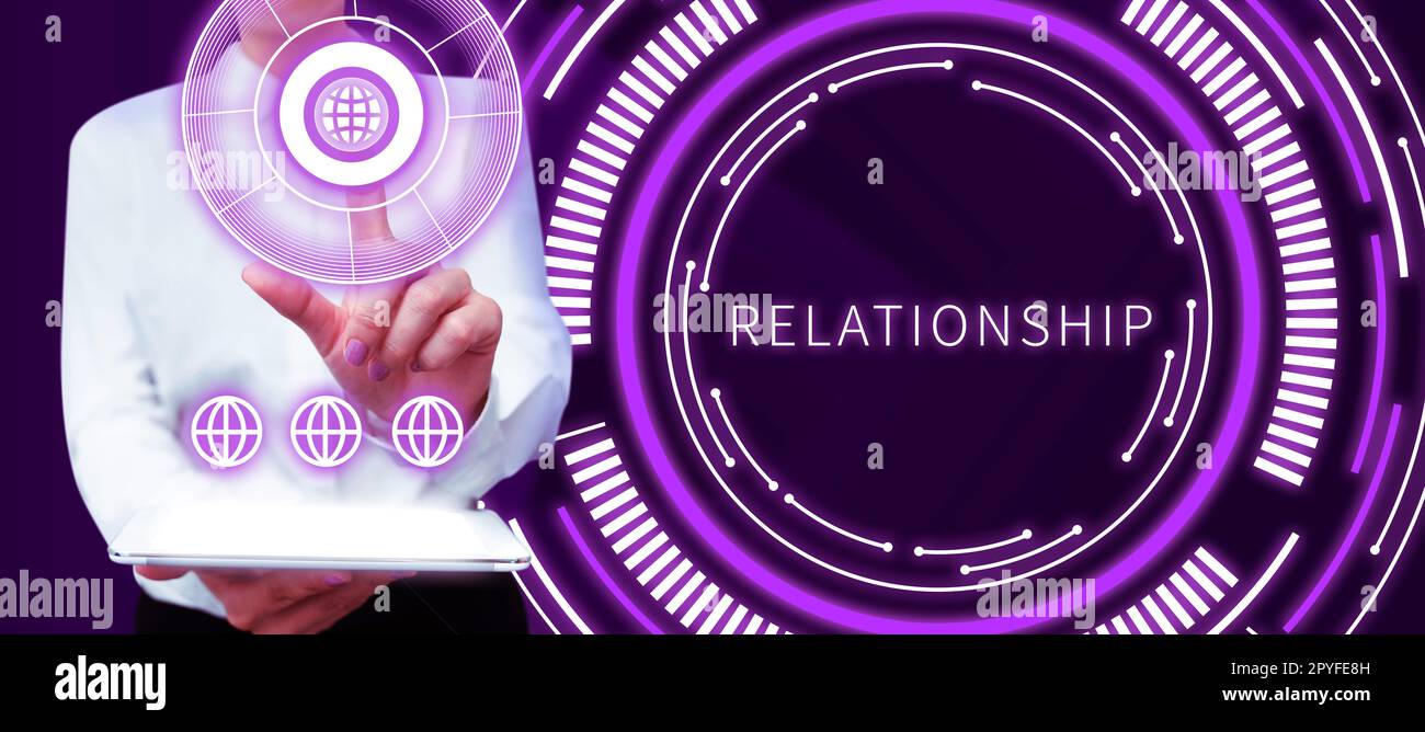 Sign displaying Relationship. Business idea Developing business growth ... Sign displaying Relationship. Business idea Developing business growth ...