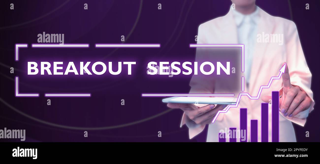 Inspiration showing sign Breakout Session. Business showcase workshop ...