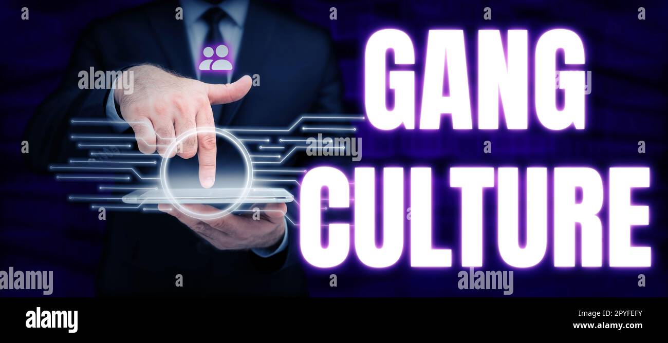 Inspiration showing sign Gang Culture. Business overview particular ...