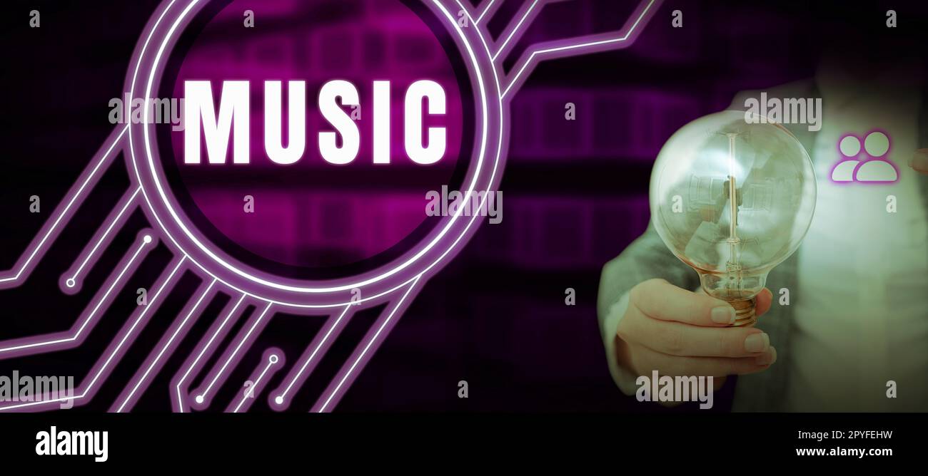 Writing displaying text Music. Business idea vocal or instrumental ...