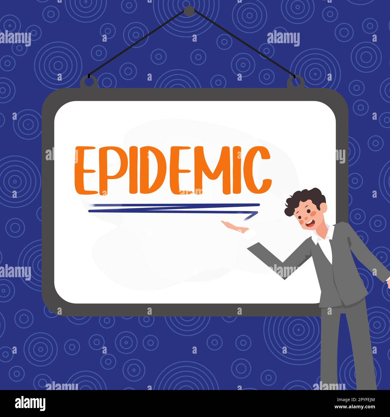 Text caption presenting Epidemic. Word for Widespread occurrence of an ...